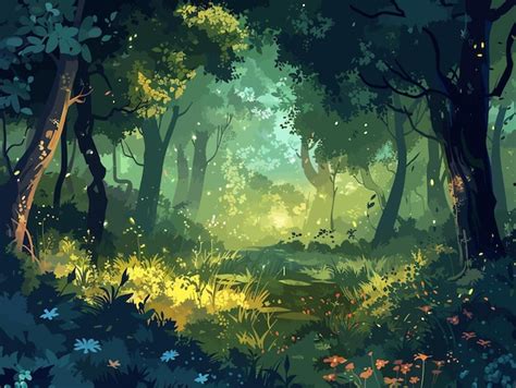 Premium Vector Forest