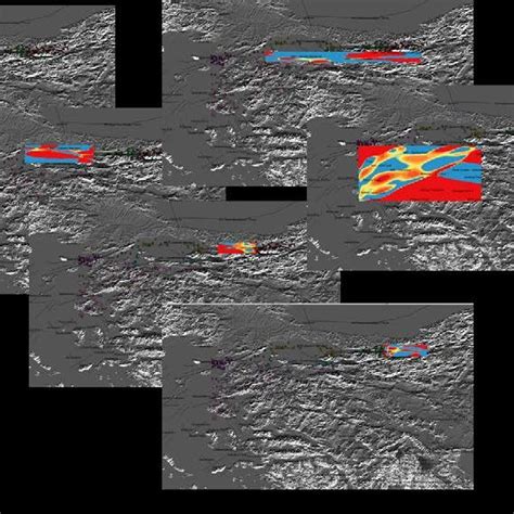 Global Polynomial Interpolation Function Maps Plotted To 6 Different