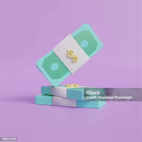3d 돈 묶음 보라색 배경에 지폐 사업 투자 이익 돈을 절약하는 개념 3d 아이콘 렌더링 일러스트레이션 저축에 대한 스톡 사진 및 기타 이미지 Istock