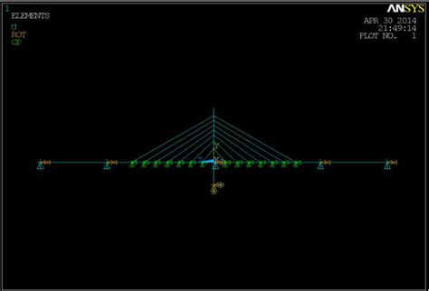 Figure 2 From Three Dimensional Non Linear Seismic Analysis Of A Cable Stayed Bridge Using Ansys