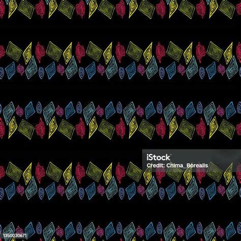 다양한 추상 기하학적 디자인 요소의 매끄러운 스트라이프 배경 0명에 대한 스톡 벡터 아트 및 기타 이미지 0명 검정색 배경 곡선 Istock