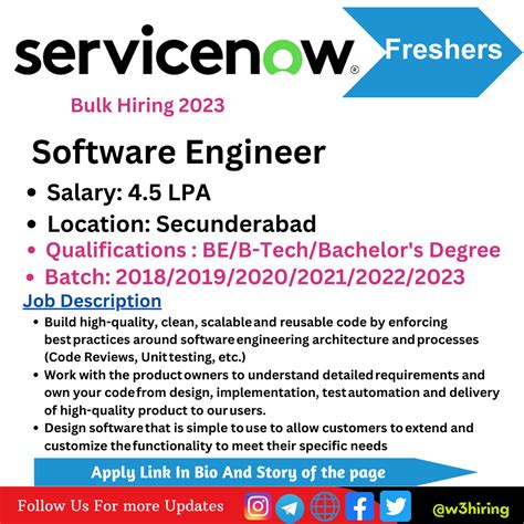 Servicenow Recruitment 2023 Hiring Software Engineer Bachelors