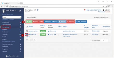 Manage Windows Containers Via GUI