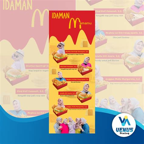 Jual Banner Sidang Skripsi Mcd Spanduk Wisuda Mc Donald Standing Y Banner Sidang Skripsi