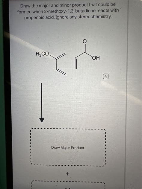 Answered Draw The Major And Minor Product That… Bartleby