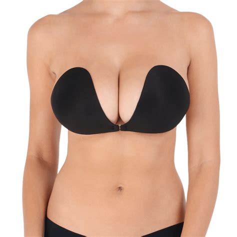 Betty Boob Black Breathable Backless Bra Invisibra Uk