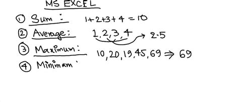 Solved Please Choose Any 5 Excel Functions And Outline Instructions On
