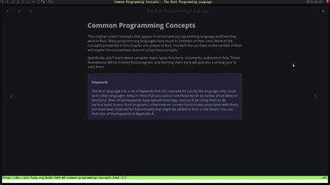 Rust Lang Book Ch 3 — 00 Youtube