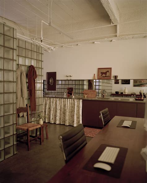 Glass Bricks Divide Small And Cosy Mws Office In Los Angeles