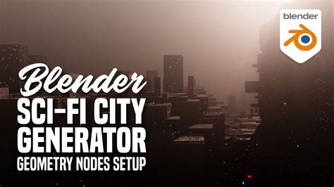 Blender Geometry Nodes Sci Fi City Generator Youtube