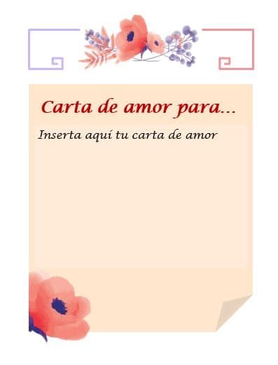 Formato De Cartas De Amor