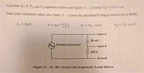 Calculate XL θ VL and VR equations below and Figure Chegg com