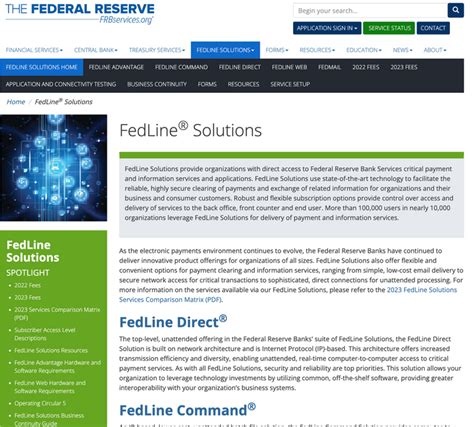 FEDLine Supply Chain Directory Product By Federal Reserve FED NOW