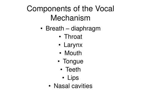 Ppt Vocalization Powerpoint Presentation Free Download Id3367888