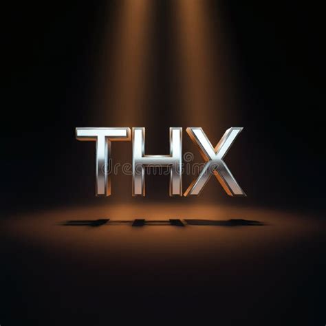 Metallic Thx Text Stock Illustrations 4 Metallic Thx Text Stock