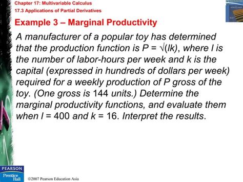 Chapter 17 Multivariable Calculus Ppt