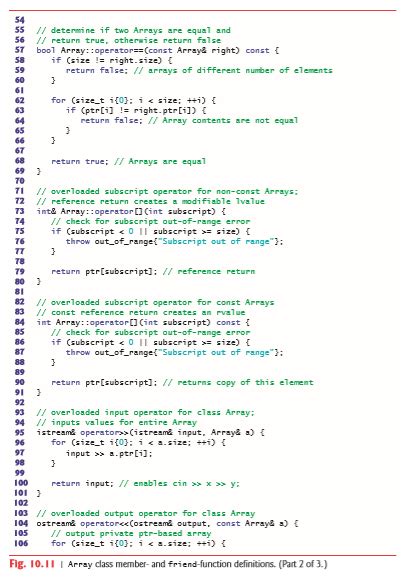 Reimplement Class Array From Figs 1010—1011 Of The