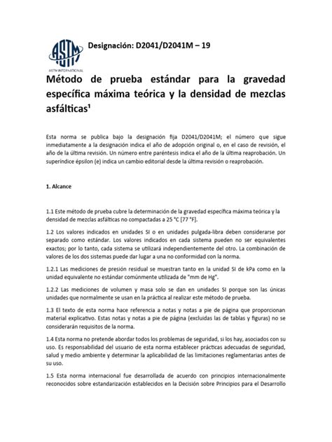 Astm D2041 Descargar Gratis Pdf Vacío Presión