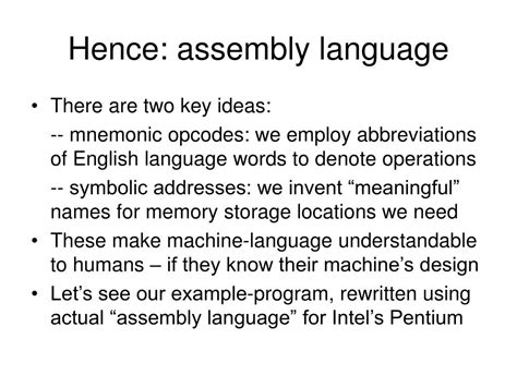 PPT What Is Assembly Language PowerPoint Presentation Free Download ID