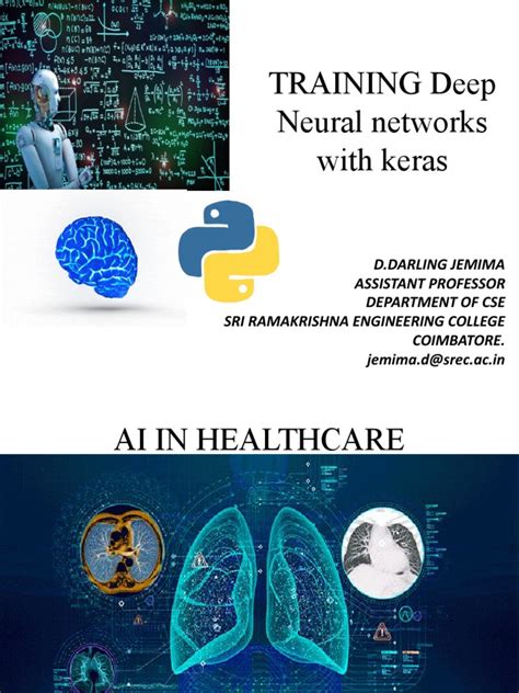 Training Deep Neural Networks With Keras Pdf Deep Learning