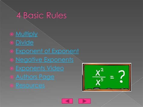 Rules Of Exponents PPTX