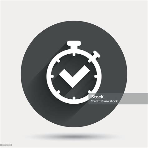 계시자 팻말 아이콘크기 스톱워치 기호까지 확인하세요 0명에 대한 스톡 벡터 아트 및 기타 이미지 0명 계시기 기하 도형 Istock