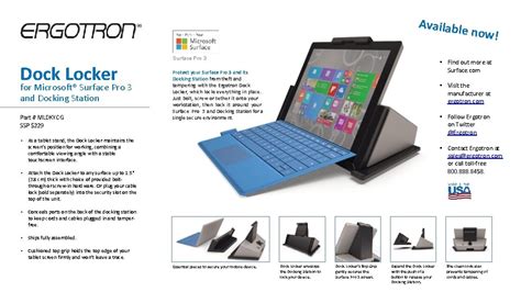 Availabl E Now Surface Pro 3 Dock Locker