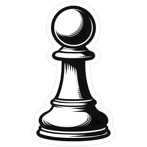 Chess Pawn Piece Sticker Chess Chess Tattoo Chess Pieces
