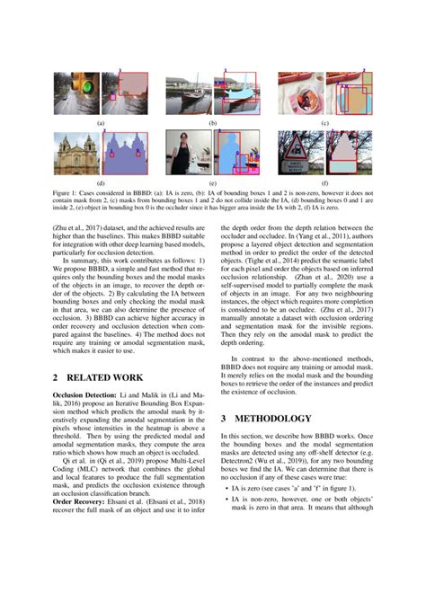 Bbbd Bounding Box Based Detector For Occlusion Detection And Order Recovery Deepai