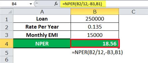 NPER In Excel Formula Example How To Use NPER Function