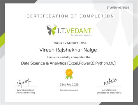 Datascience Dataanalytics Powerbi Python Machinelearning Excel… Viresh Nalge
