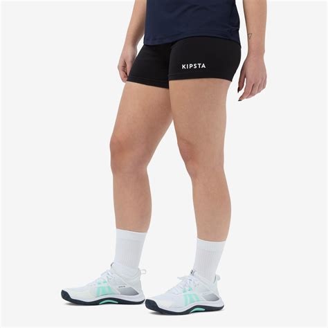 V100 Womens Volleyball Shorts Black Decathlon