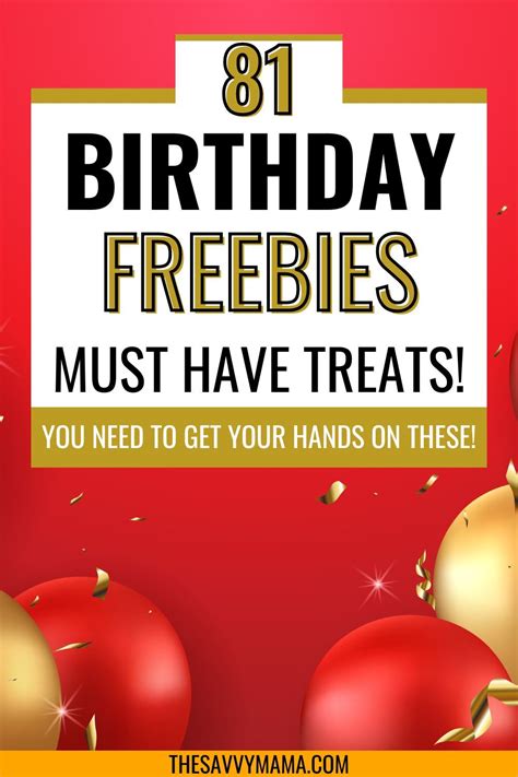 Birthday Freebies Get Some Surprises On Your Special Day Artofit