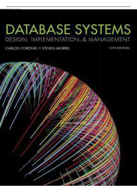 Test Bank For Database Systems Design Implementation And Management