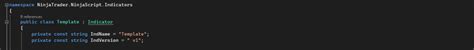 Indicator Template For Ninjatrader 8 Ninjascript