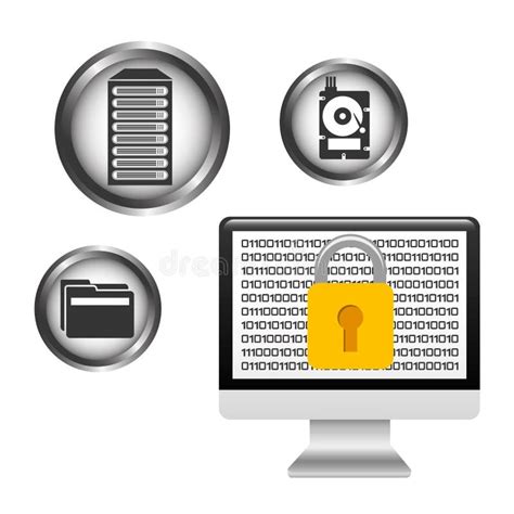 Data Security Design Stock Illustration Illustration Of Paper 65265709