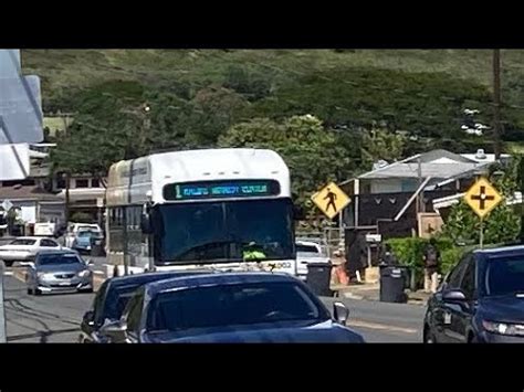 Honolulu Thebus Route 1 Kalihi Transit Center Bus 4002 Part 2 Youtube