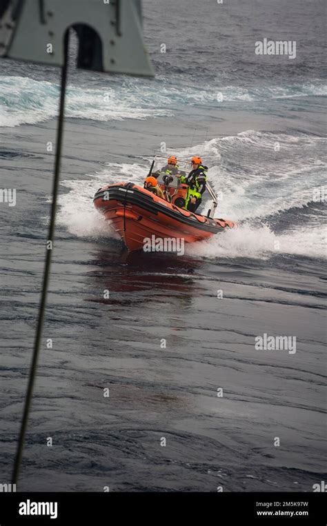 A Rigid Hulled Inflatable Boat Rhib Fast Rescue Craft Frc Operating From The Danish Navy