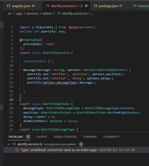 Angular Type Undefined Cannot Be Used As An Index Type Partial
