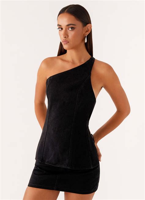 Maysa Low Rise Mini Skirt Black Peppermayo Uk