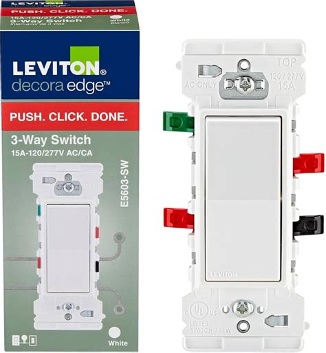 Leviton Three Way Switch Diagram Leviton Decora Lever Edge 15 Amp