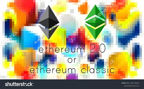 Ethereum Classic Logo On Color Background Stock Illustration 2197134241