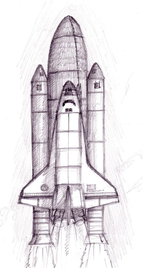 Space Shuttle Sketch At PaintingValley Com Explore Collection Of Space Shuttle Sketch