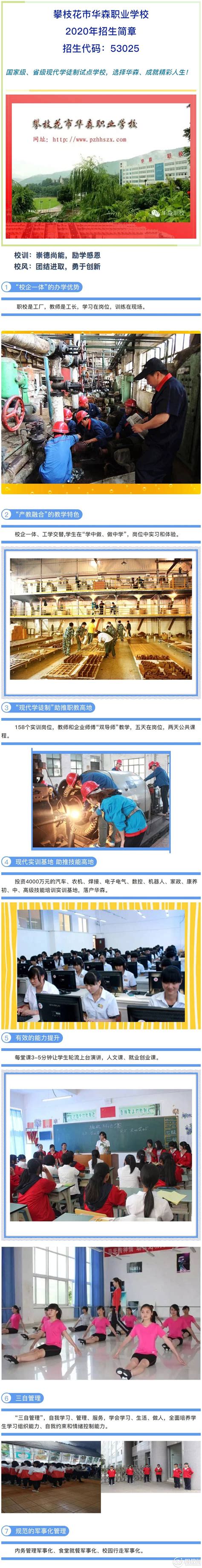 攀枝花市华森职业学校2021年招生简章 职教网