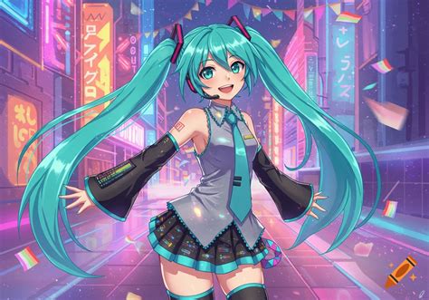 Hatsune Miku Imágenes Creadas En Craiyon