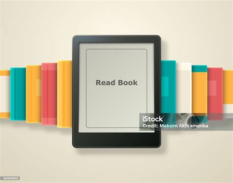 일반 종이책 위에 펼쳐진 전자책 전자 교과서 디지털 독서 3차원 형태에 대한 스톡 벡터 아트 및 기타 이미지 3차원 형태 읽기 문학 Istock