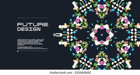 Composition Dynamic Geometric Shapes Abstract Background Stock Vector Royalty Free 2105463650