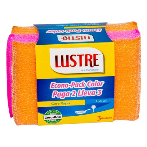 Pack 3 Uds Esponja Lustre Econo Pack Color 962133