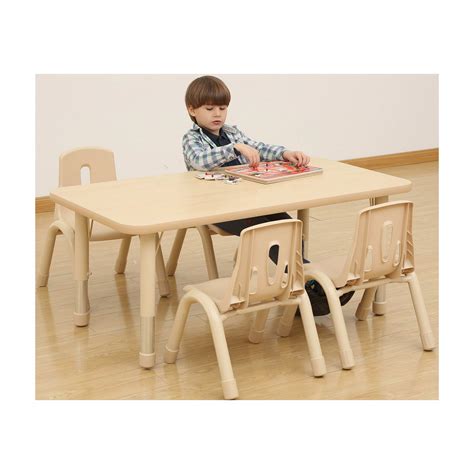 Elegant Rectangular Height Adjustable Classroom Tables