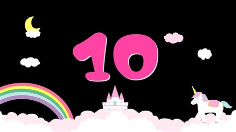 10 Second Countdown Timer Cute Rainbows And Unicorn Youtube
